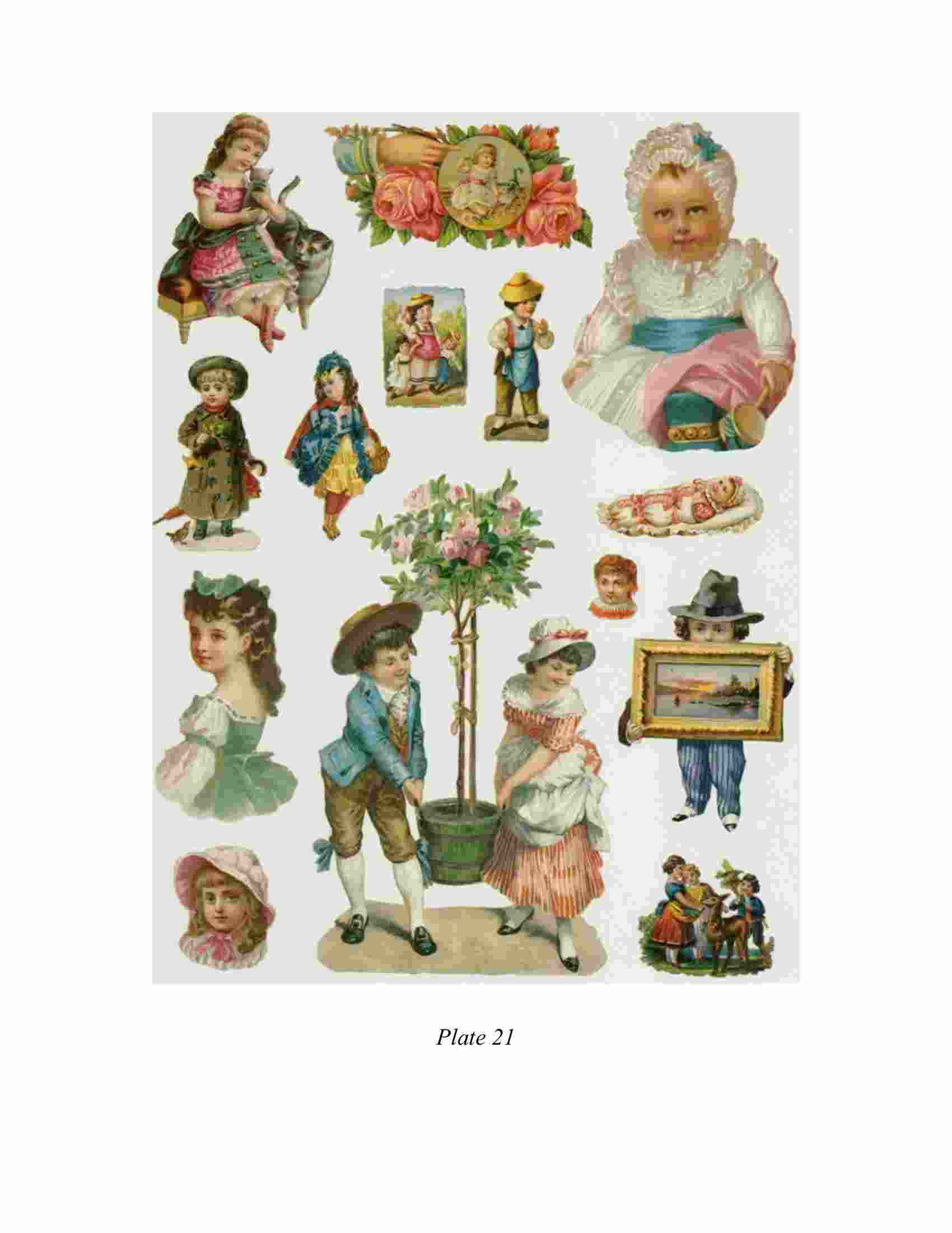 Old-Time Children Vignettes in Full Color – FULL INSTANT DOWNLOAD | PDF ...